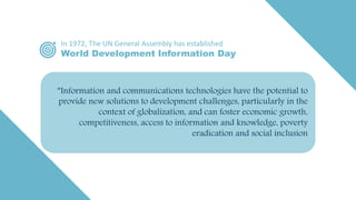World Development Information Day | PPTX