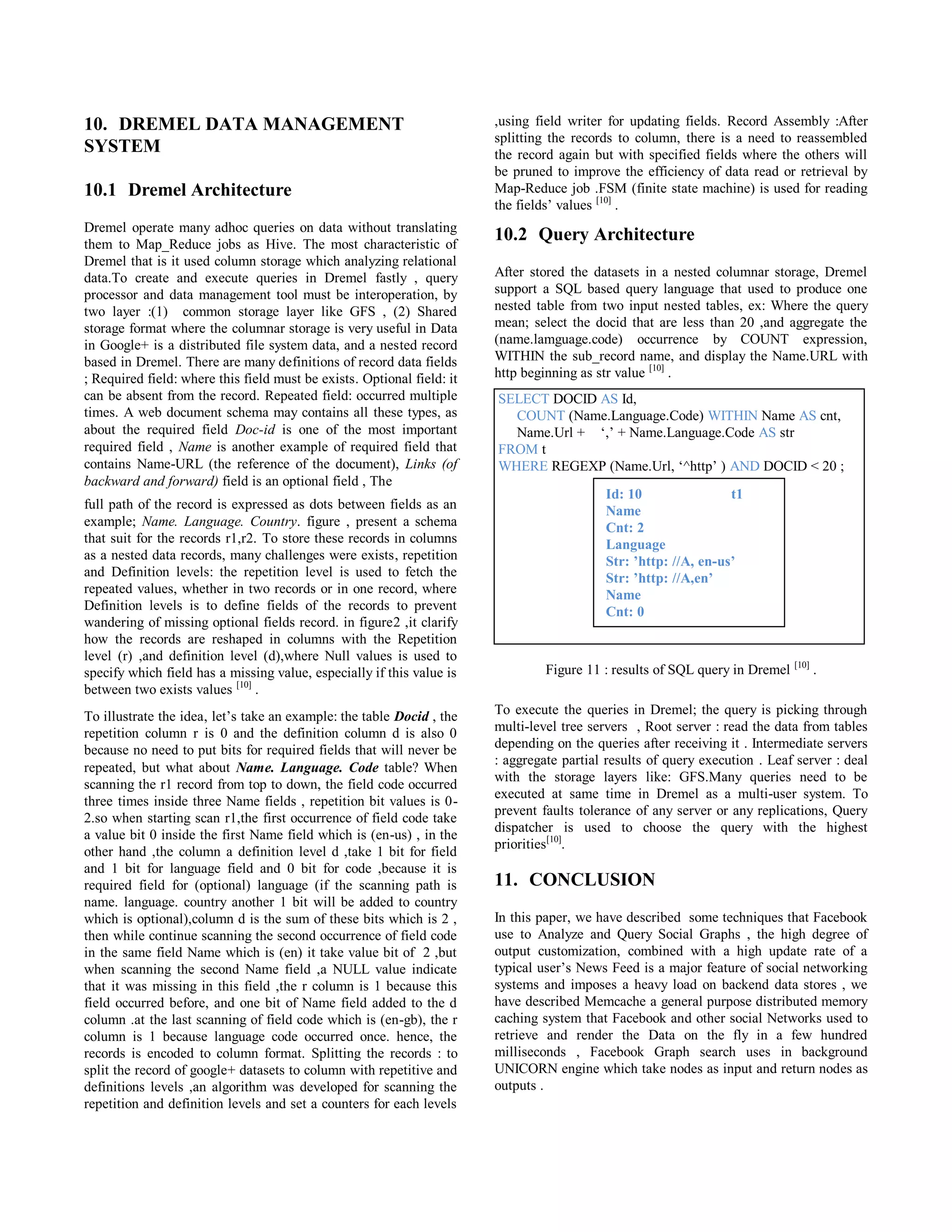 Techniques that Facebook use to Analyze and QuerySocial Graphs | PDF | Databases | Computer ...