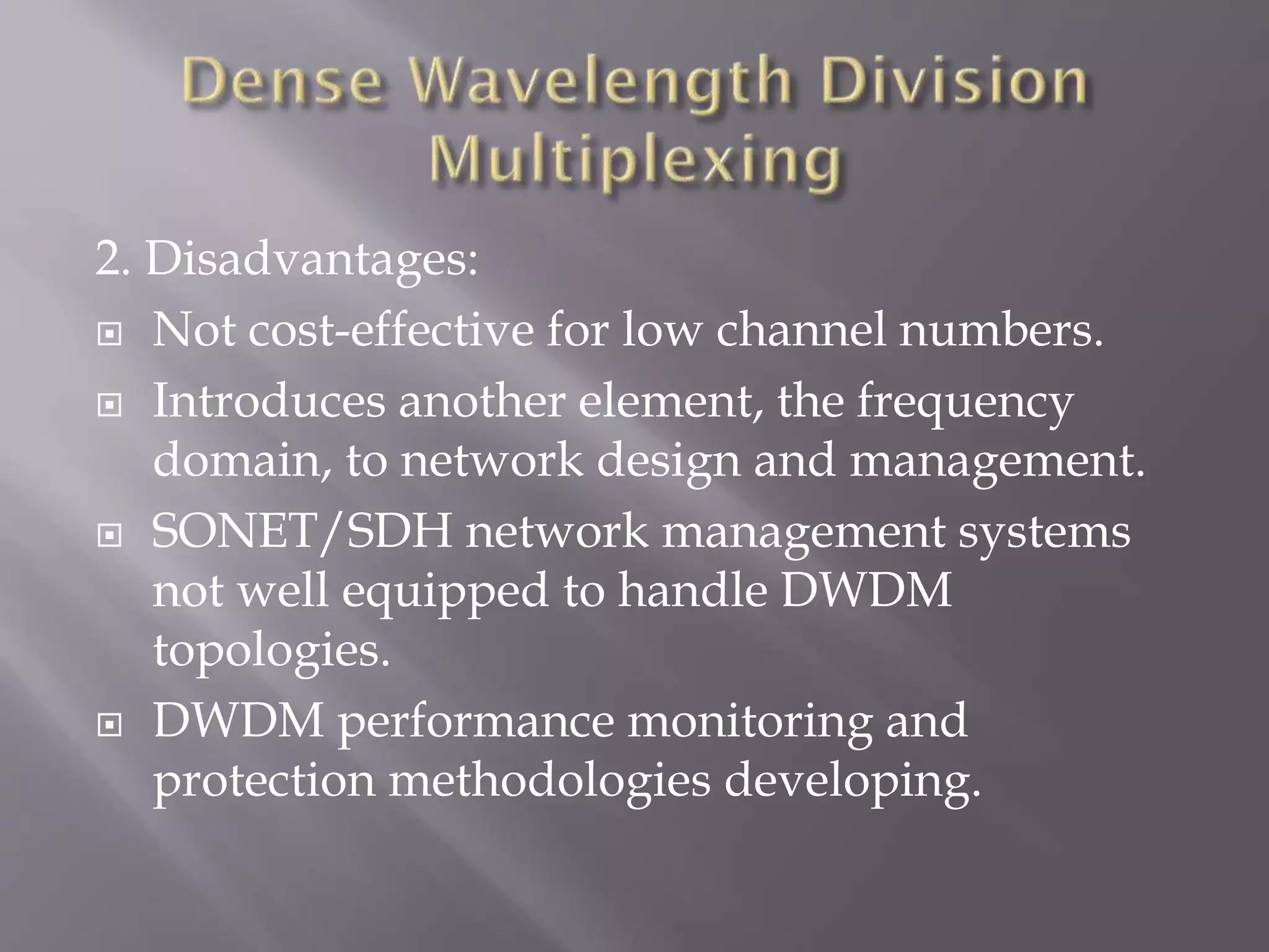 Wdm and dwdm ppt | PPTX