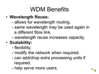 Wdm benefits and performance parameters | PPT