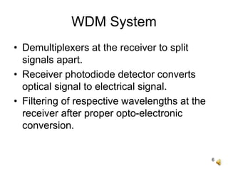 Wdm benefits and performance parameters | PPT