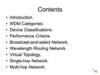 WDM Networks | PPT