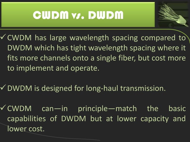 WDM & Optical Amplifiers | PPTX | Technology & Computing