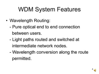 Wdm standards and components | PPT