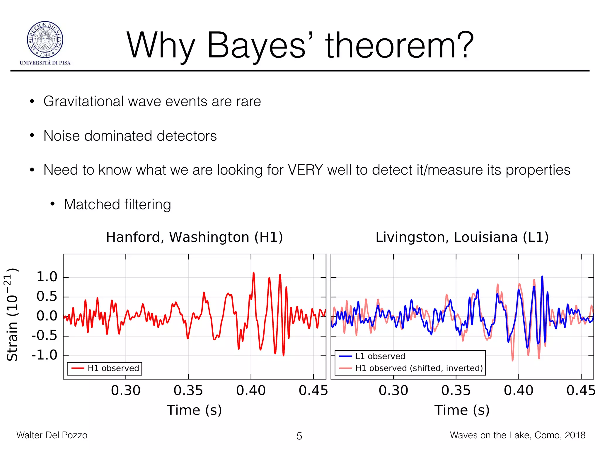 Gravitational waves data analysis - Walter Del Pozzo | PDF | Physics | Science