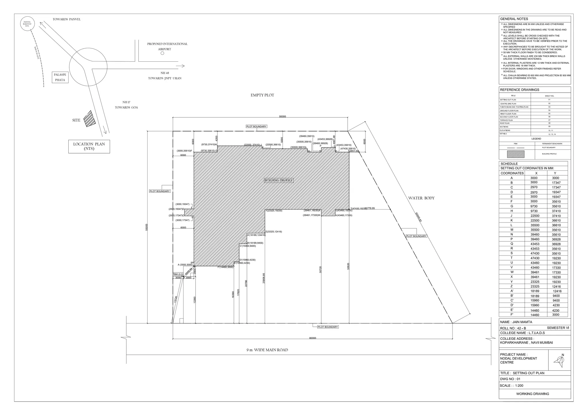 WORKING DRAWING_ BASIC STUDENT PORTFOLIO | PDF