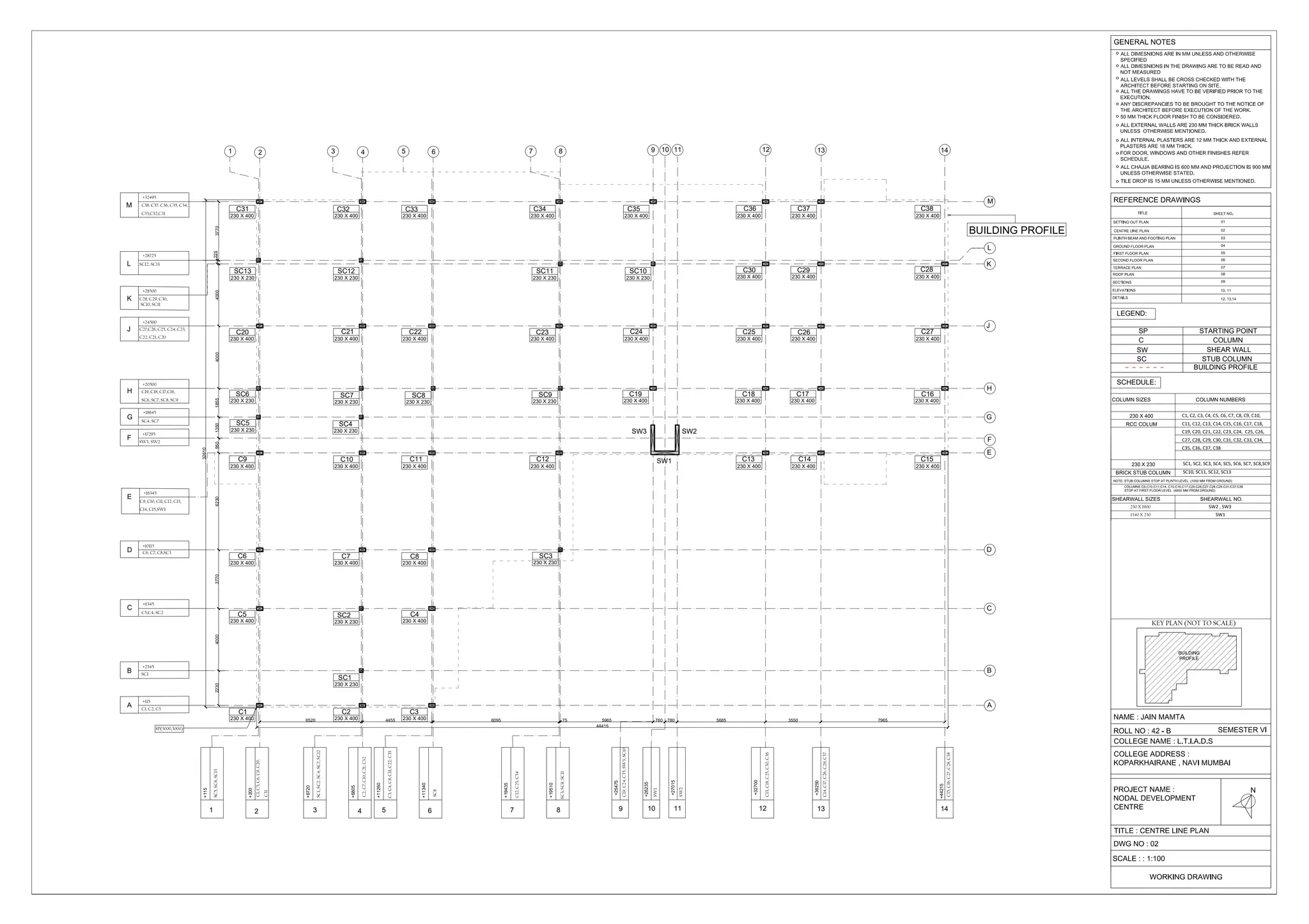 WORKING DRAWING_ BASIC STUDENT PORTFOLIO | PDF
