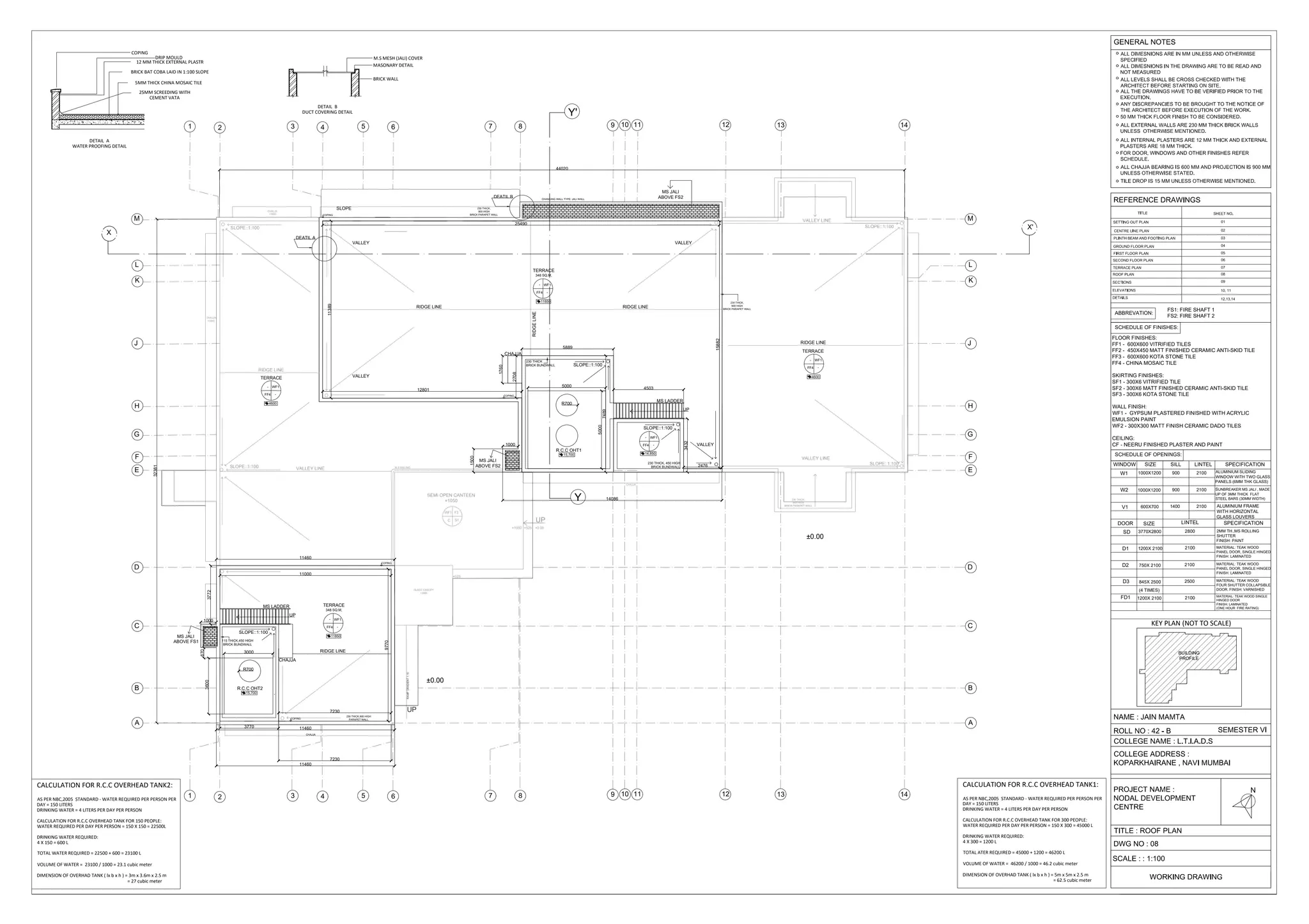 WORKING DRAWING_ BASIC STUDENT PORTFOLIO | PDF