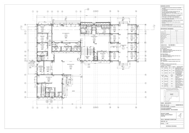 WORKING DRAWING_ BASIC STUDENT PORTFOLIO | PDF