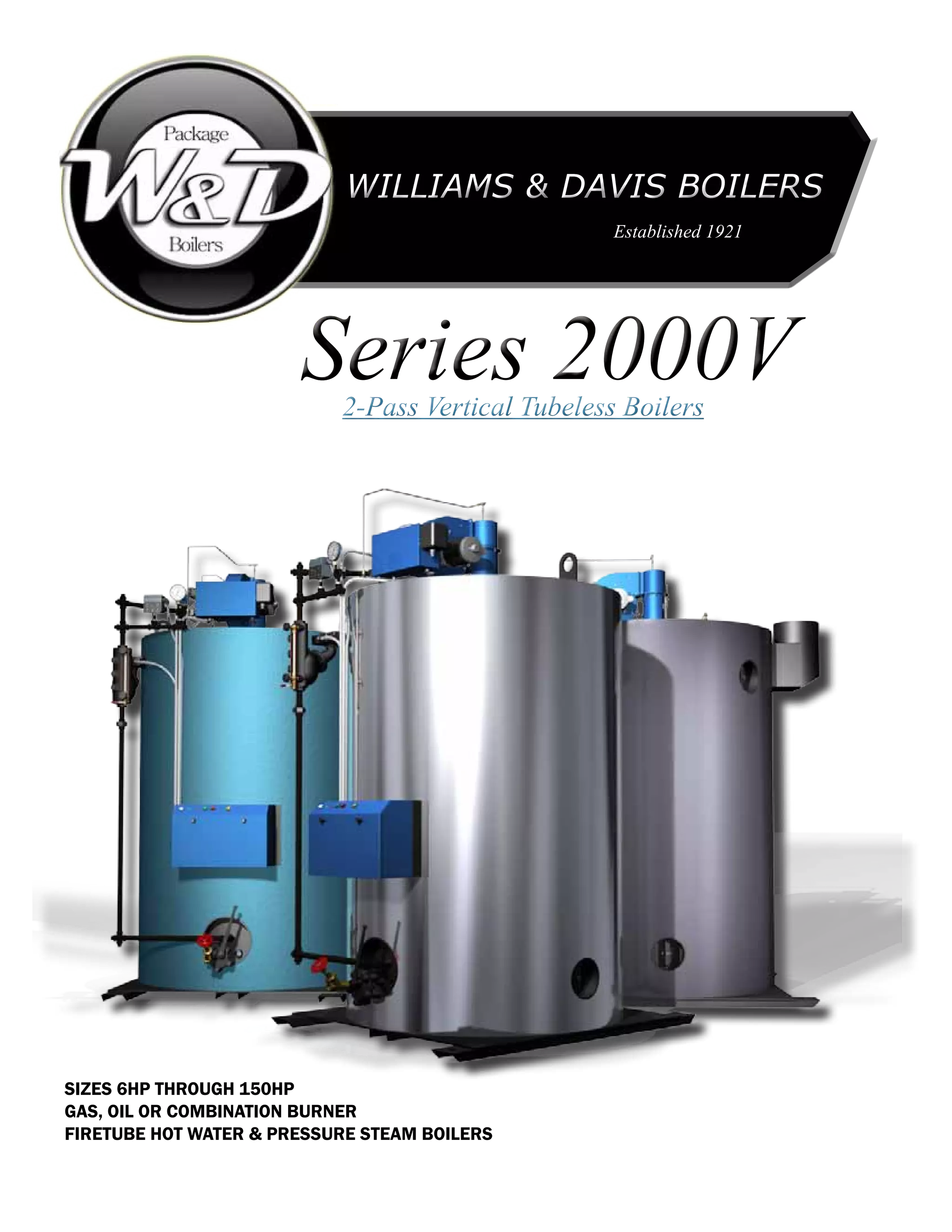 Two pass vertical tubeless boilers | PDF