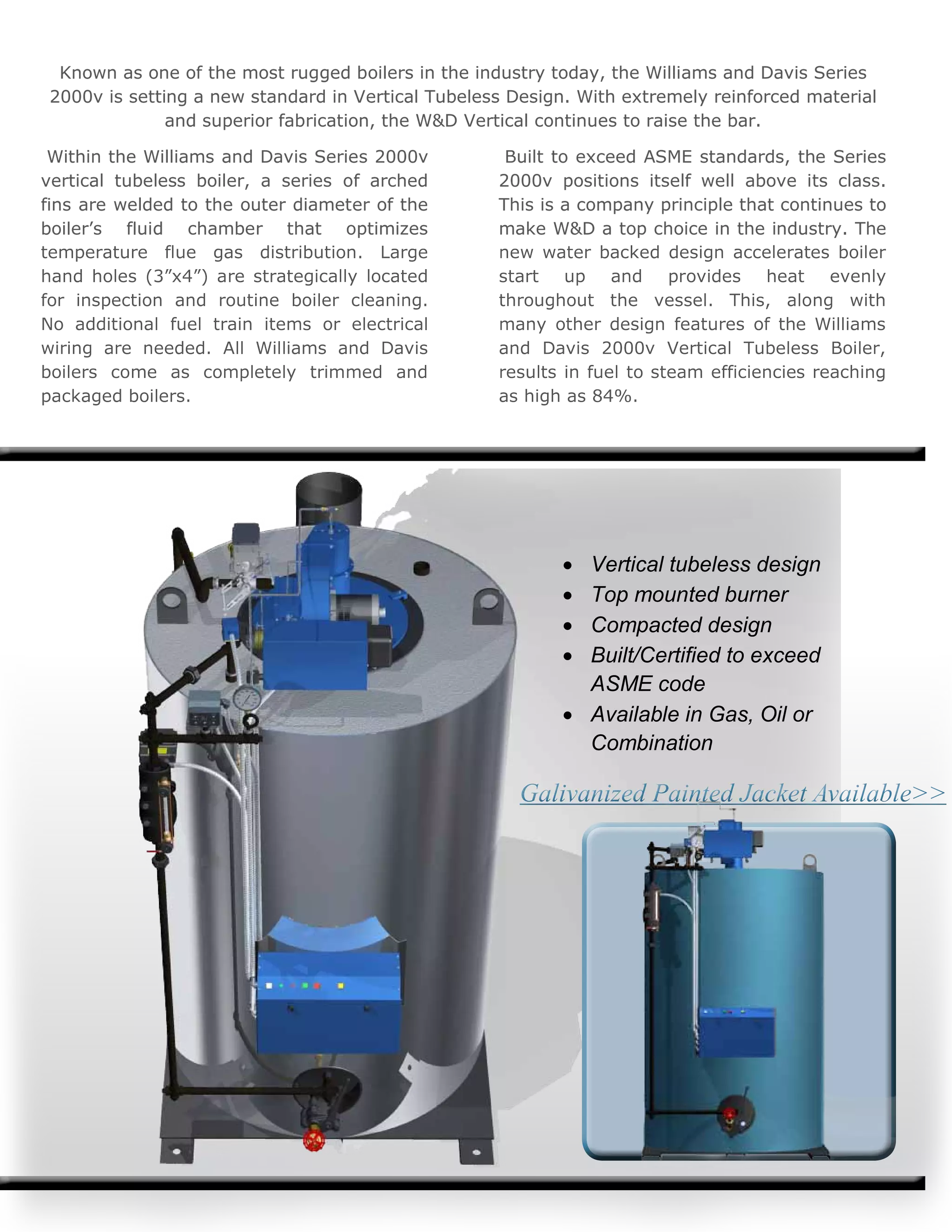 Two pass vertical tubeless boilers | PDF