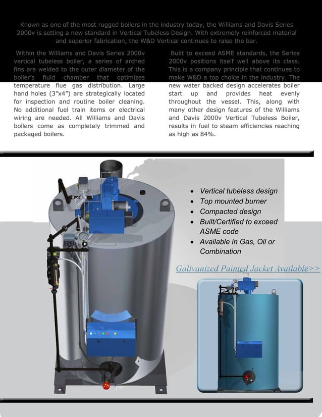 Two pass vertical tubeless boilers | PDF