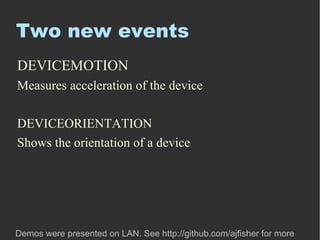 Device API - now with added fun | PPT | Smartphones | Consumer Electronics