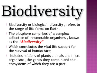 value of biodiversity | PPT