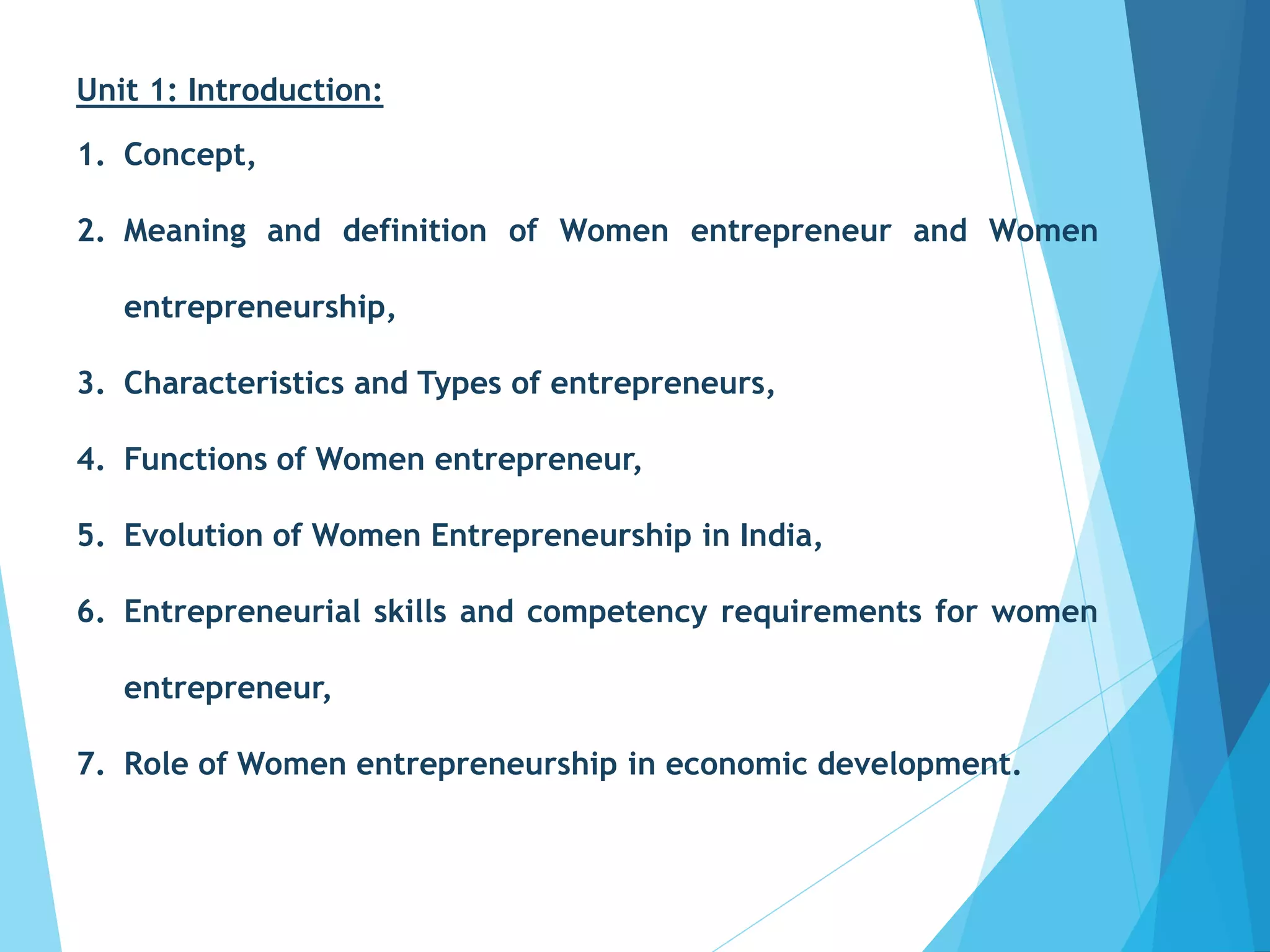 Women Entrepreneurship - Concept | PPTX