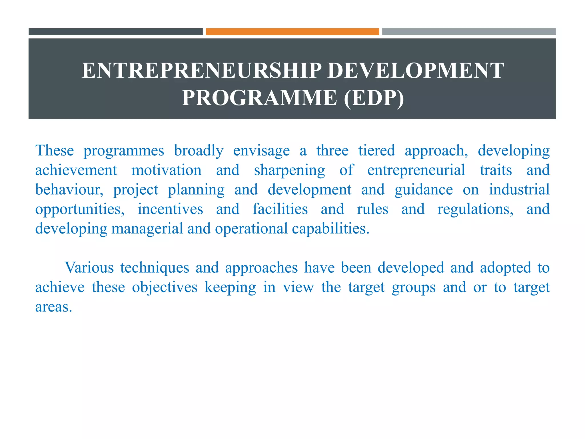 Entrepreneurship Development Programme (EDP) | PPTX