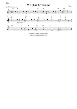 We shall-overcome-flute | PDF