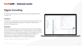 IntelliSoft project portfolio | PPT