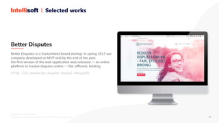 IntelliSoft project portfolio | PPT