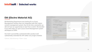 IntelliSoft project portfolio | PPT