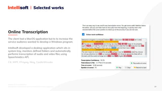 IntelliSoft project portfolio | PPT