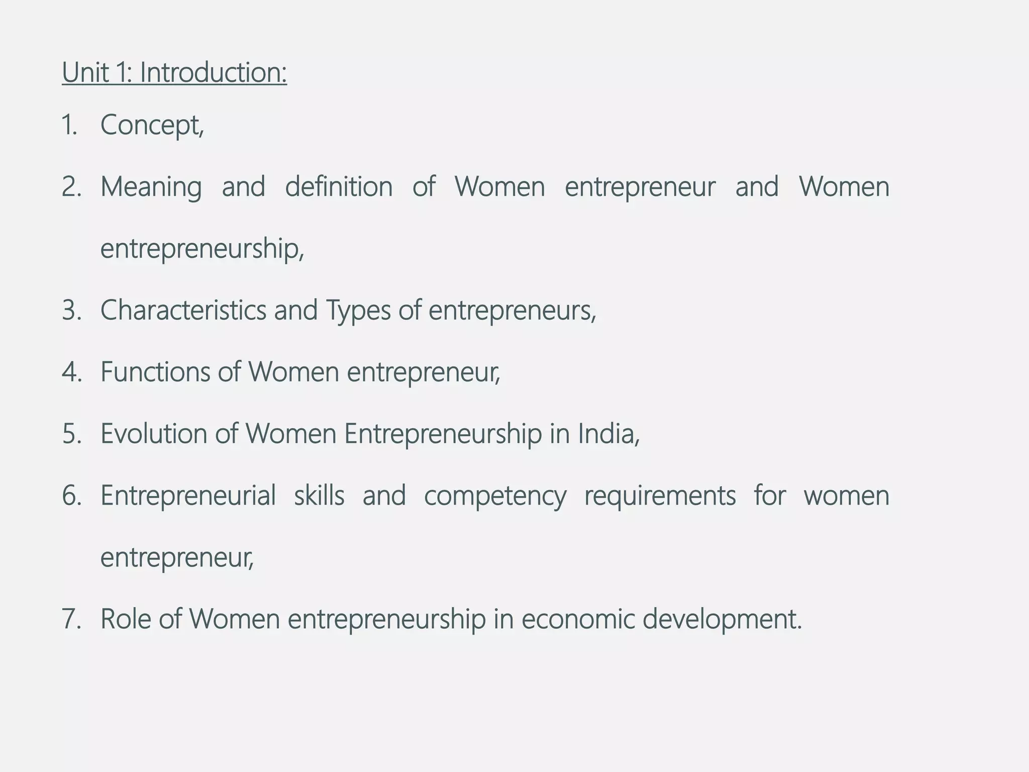 Women Entrepreneurship - Types & Functions | PPTX