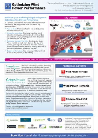 Optimizing Wind Power Performance | PDF