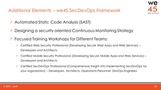 we45 - SecDevOps Concept Presentation | PDF | Web Development | Internet