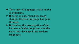 Language History and Change | PPTX