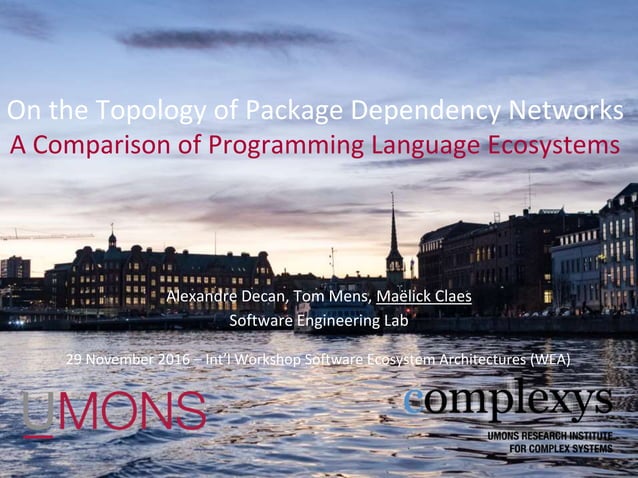 On the topology of package dependency networks: A comparison of programming language ecosystems ...