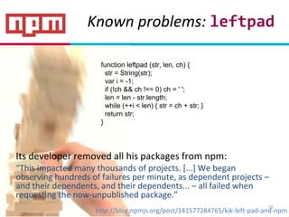 On the topology of package dependency networks: A comparison of programming language ecosystems ...
