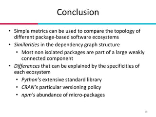 On the topology of package dependency networks: A comparison of ...