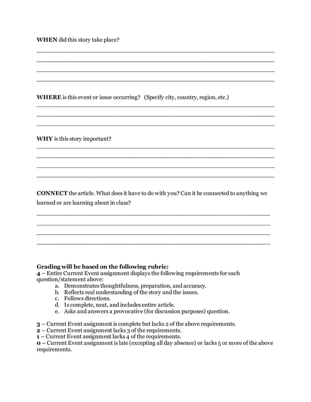 Current events | PDF