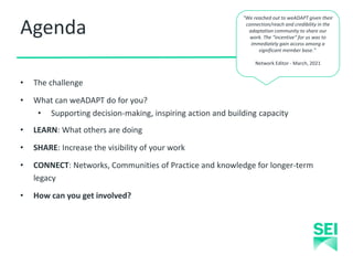 An introduction to weADAPT | PPTX