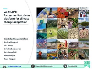 An introduction to weADAPT | PPT