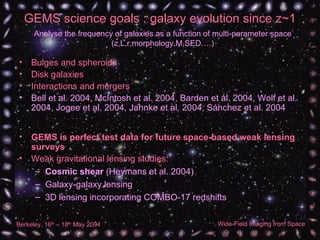 Weak Lensing from GEMS | PPT