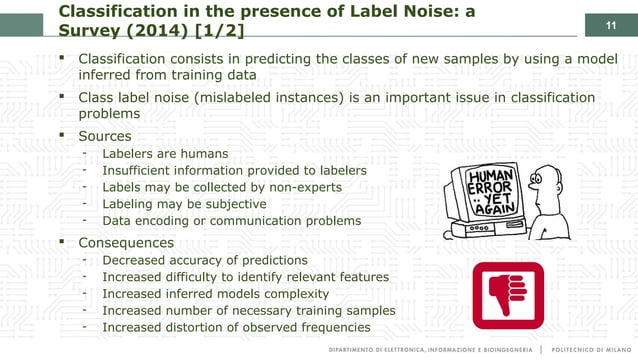 Applying Deep Learning with Weak and Noisy labels | PPT | Artificial ...