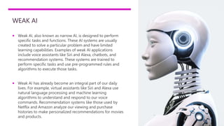 weak and strong ai in artifitial inteligence.pptx