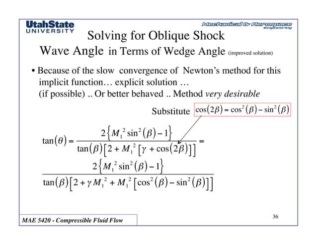 Weak and strong oblique shock waves1 | PDF