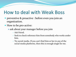 Weak boss | PPT