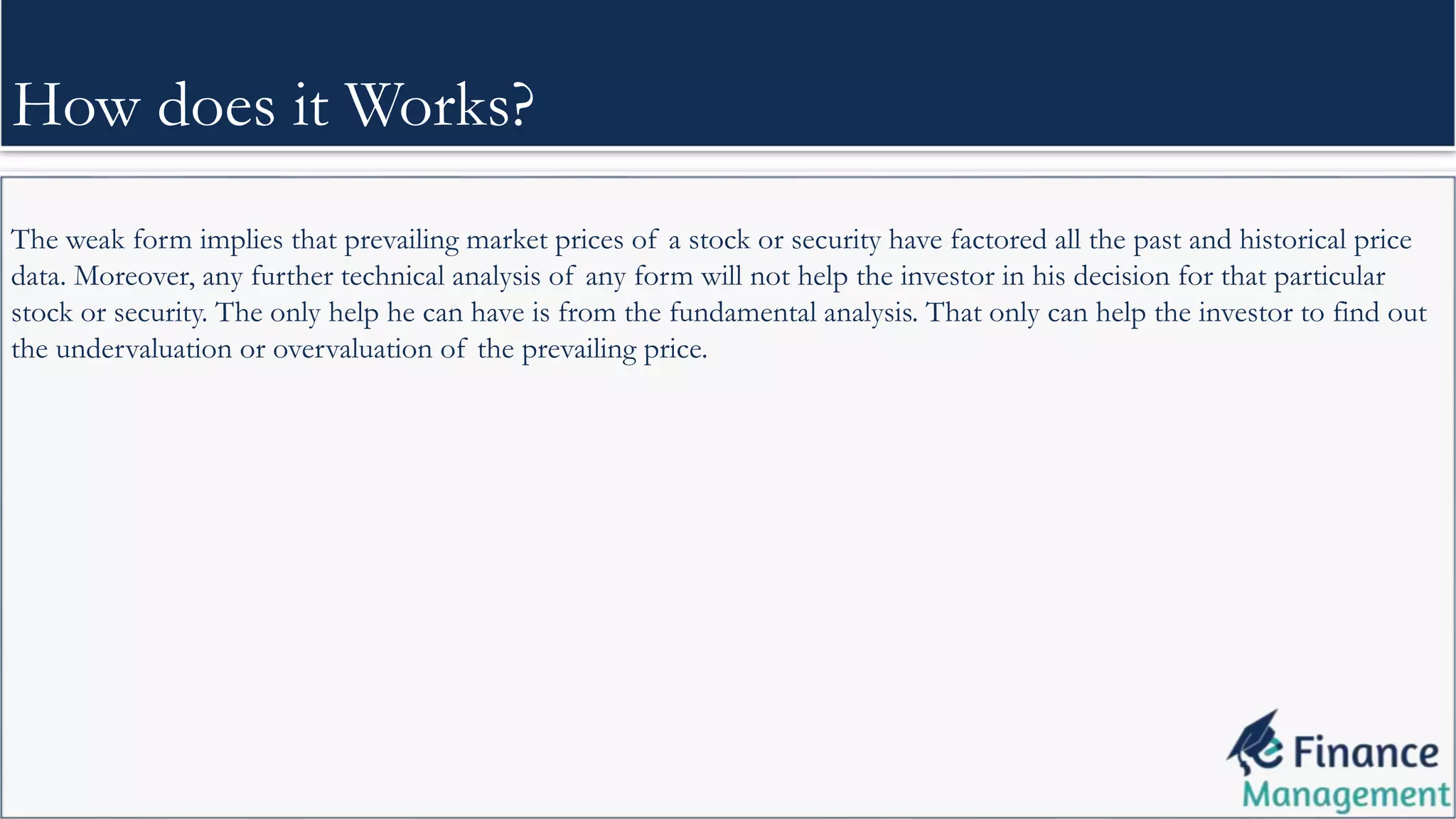 Weak Form of Market Efficiency | PPT