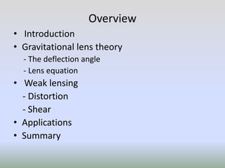 Weak lensing presentation | PPT