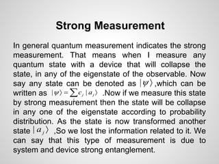 Weak measurement | PPTX