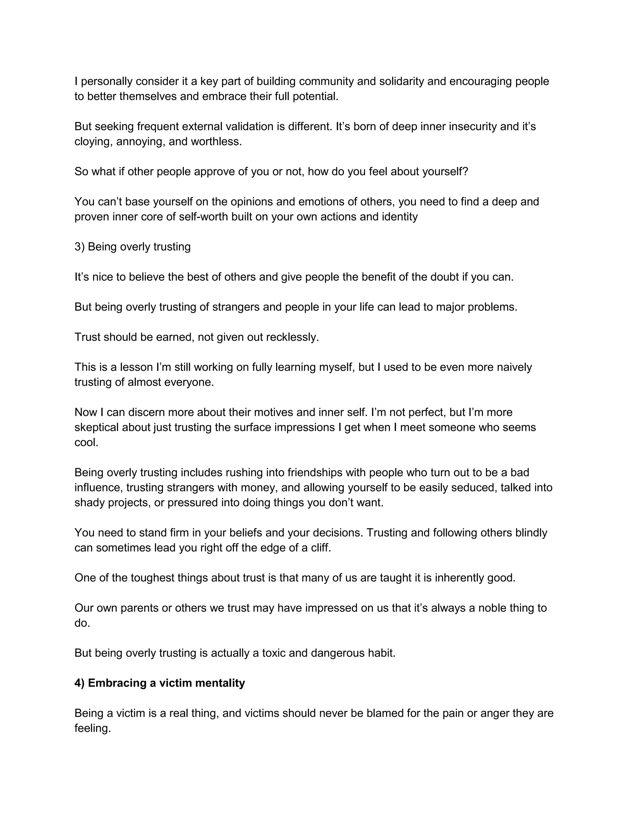 10 Signs of a weak minded-person. | DOCX