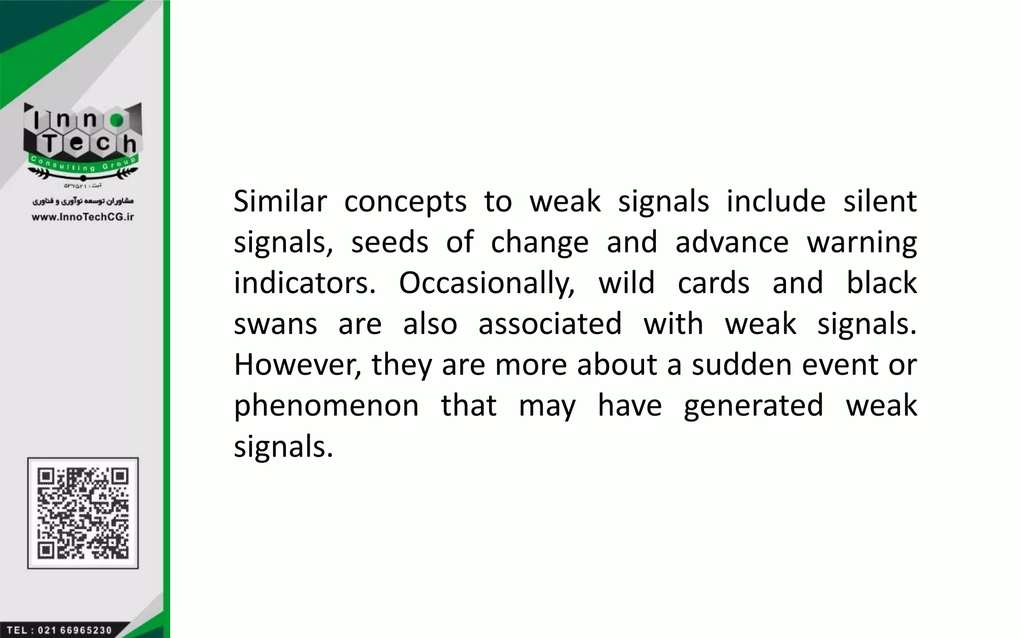 Weak signals | PPTX