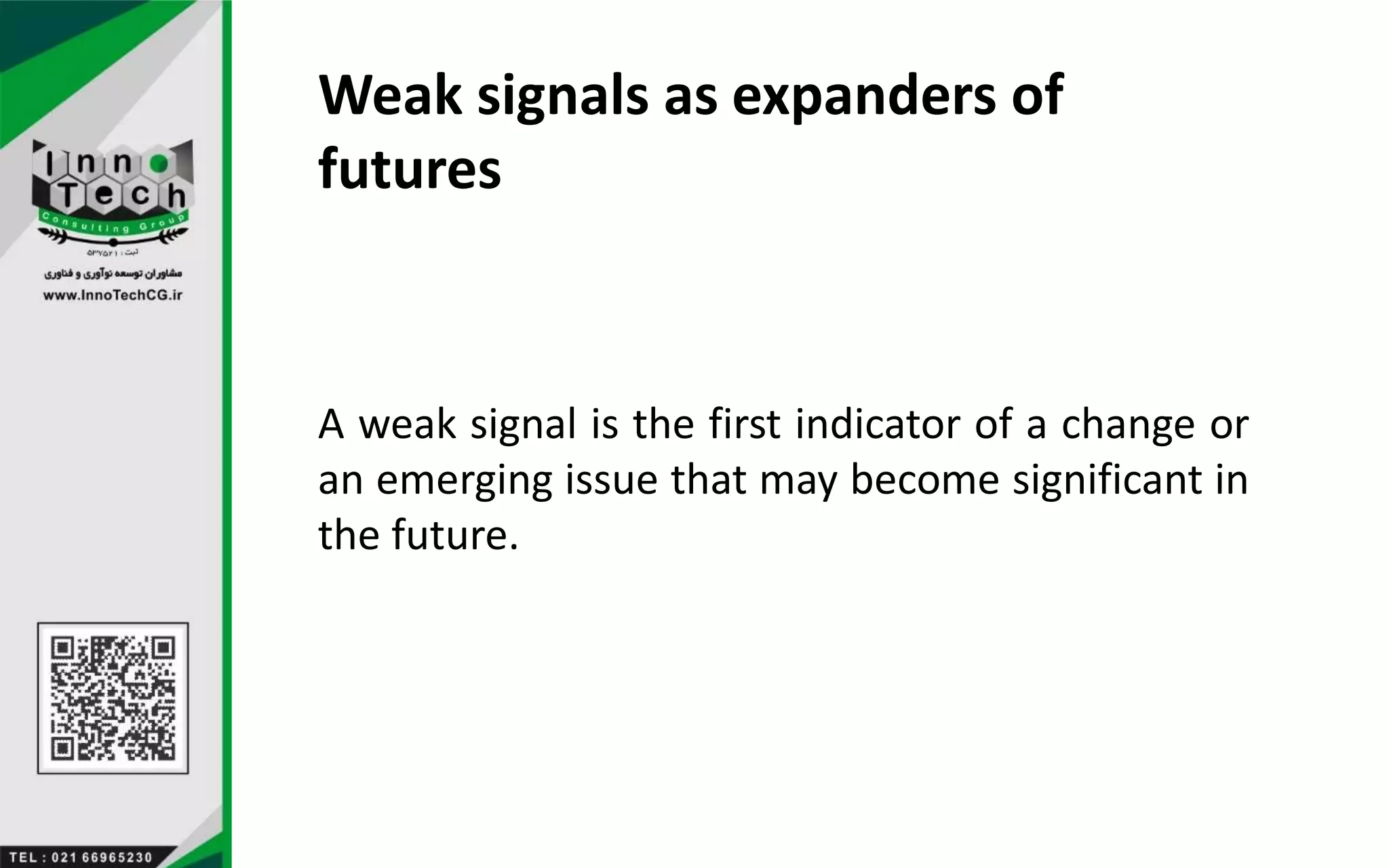 Weak signals | PPTX