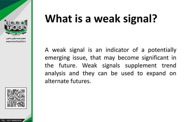 Weak signals | PPTX | Science