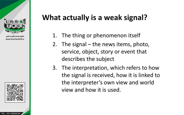 Weak signals | PPTX | Science