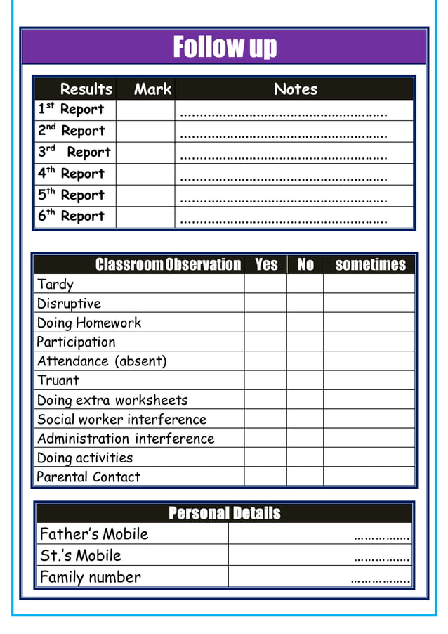 Weak student individual learning plan | DOC