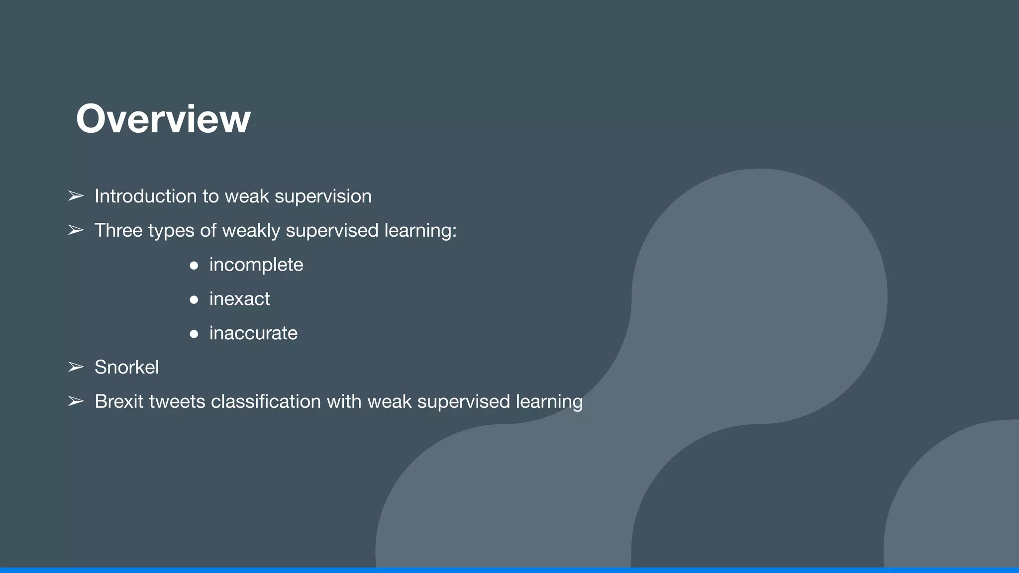 Weak supervised learning - Kristina Khvatova | PDF